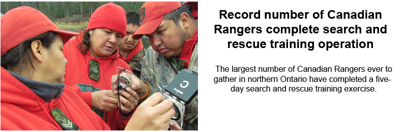 Record number of Rangers complete search and rescue training | Wawatay ...