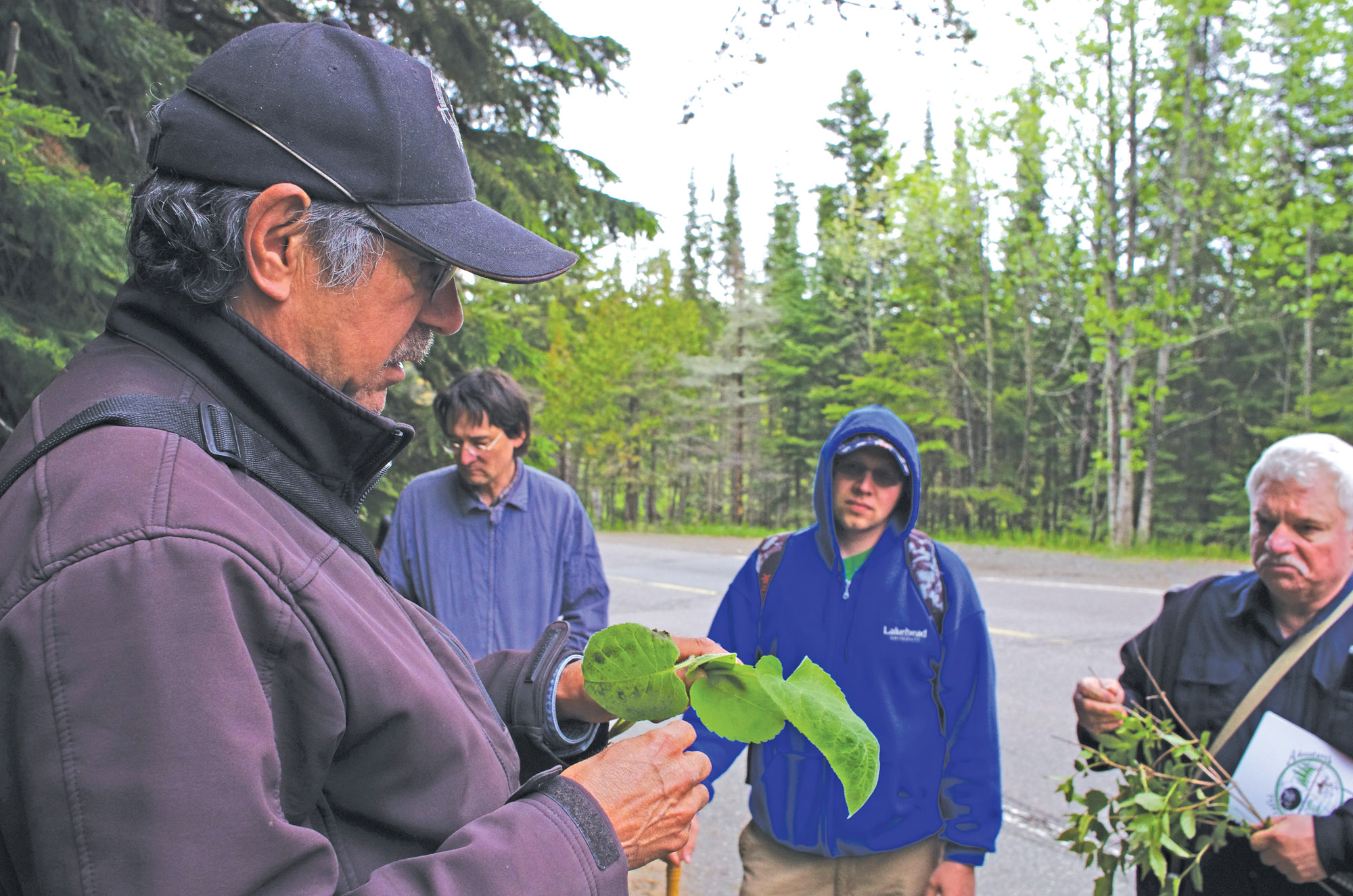 Raphael Moses leads medicine walk at Boulevard Lake | Wawatay News Online